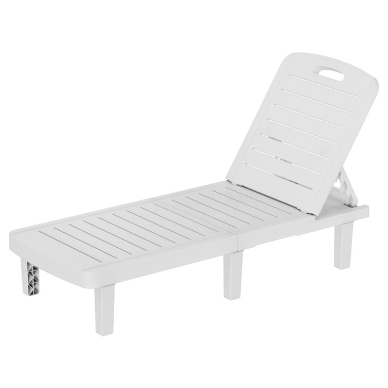 Arlmont & Co. Dingkun Outdoor Chaise Lounge with Table & Reviews | Wayfair